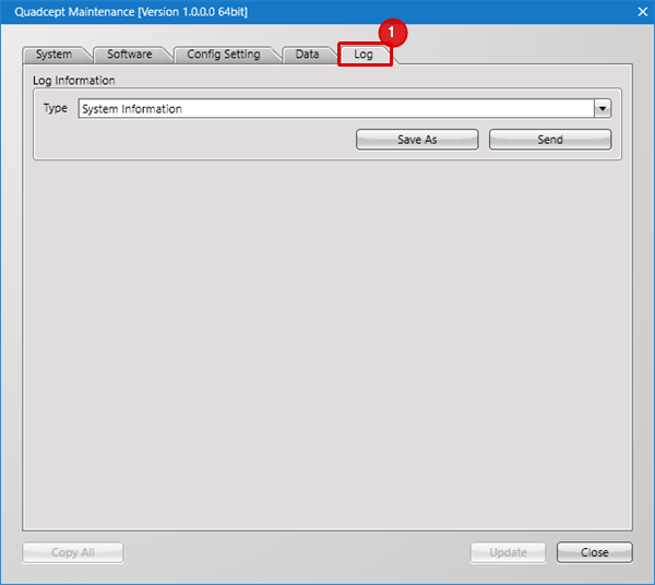 Quadcept Maintenance - Log Acquisition